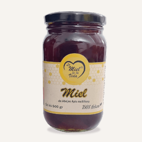 Miel en vidrio 500g ecológica - La miel de la vida